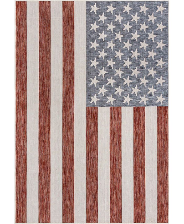 Jill Zarin Outdoor Old Glory 7' x 10' Area Rug - Macy's