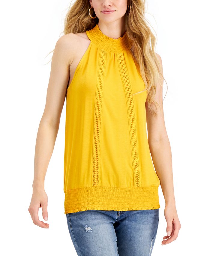 Fever Ruched Halter Top - Macy's