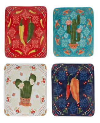 Santa Fe Set of 4 Canape Plates - Macy's