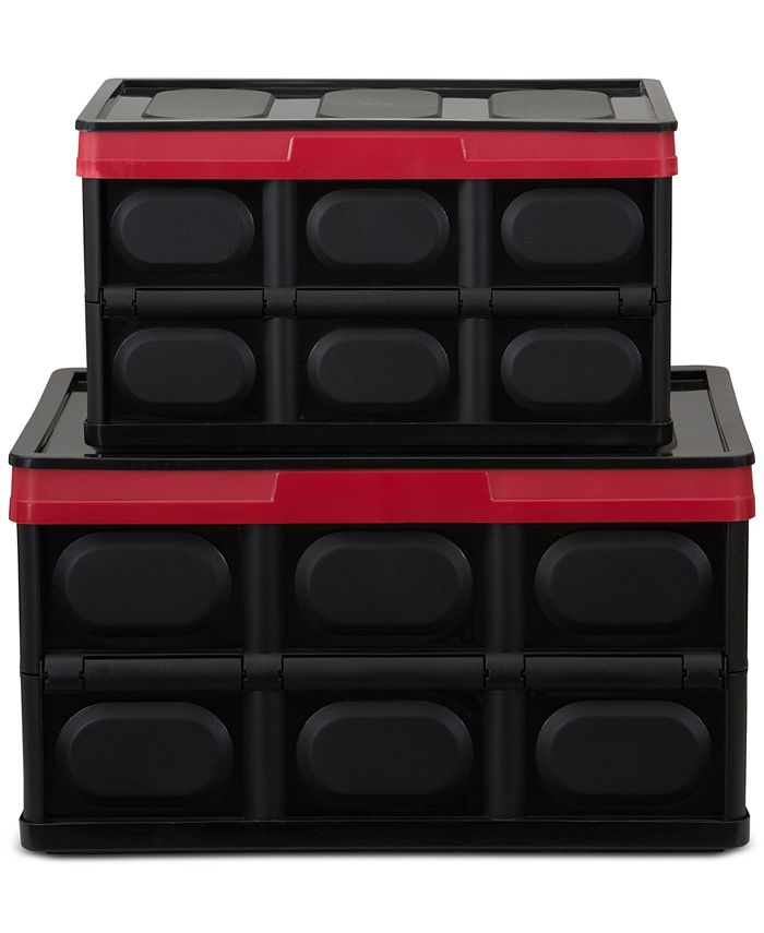 Household Essentials Heavy-Duty Storage Crates, Set of 2 - Macy's