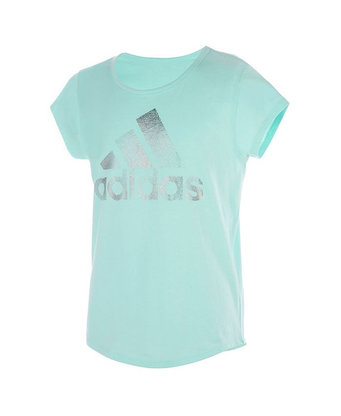 adidas Big Girls Short Sleeve Scoop Neck T-shirt - Macy's