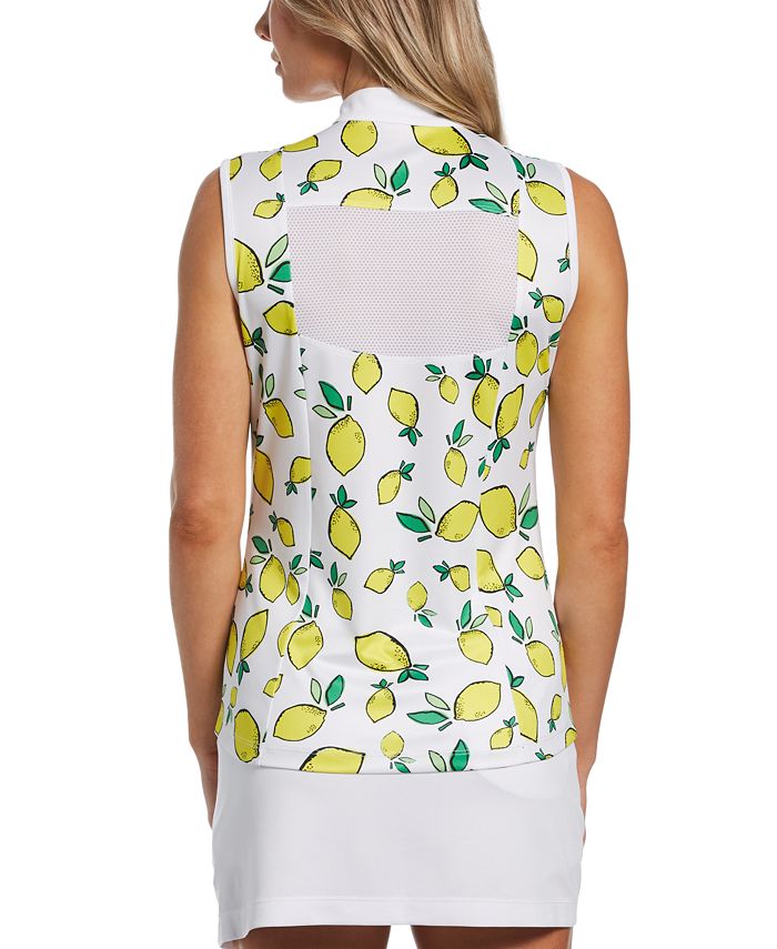 PGA TOUR Women's Lemon-Print Golf Shirt - Macy's