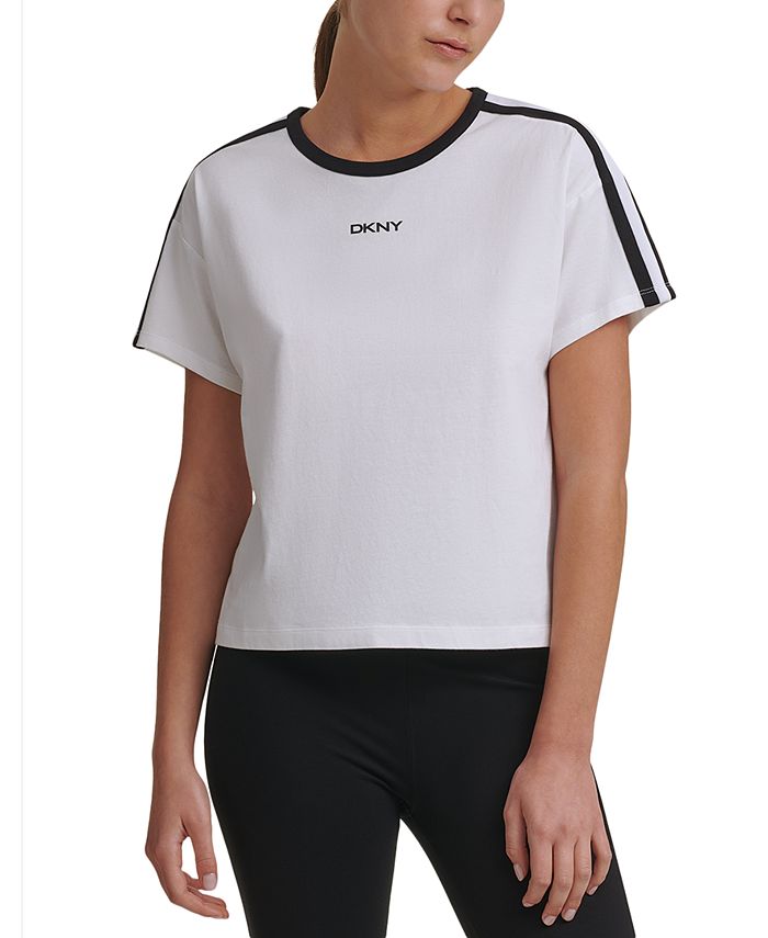 DKNY Sport Women's Cropped Ringer T-Shirt & Reviews - Tops - Women - Macy's