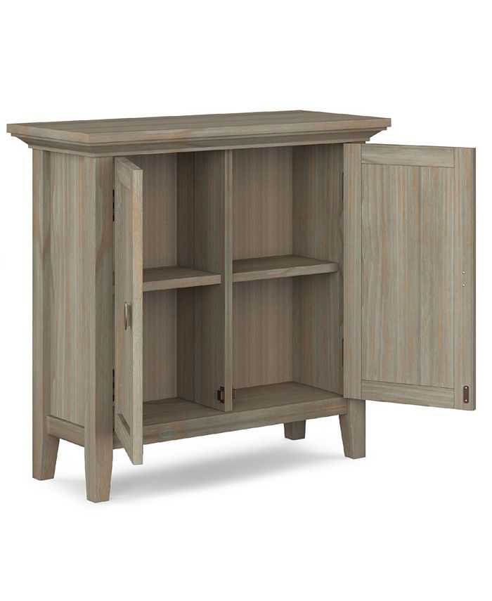 Simpli Home Redmond Solid Wood Low Storage Cabinet - Macy's