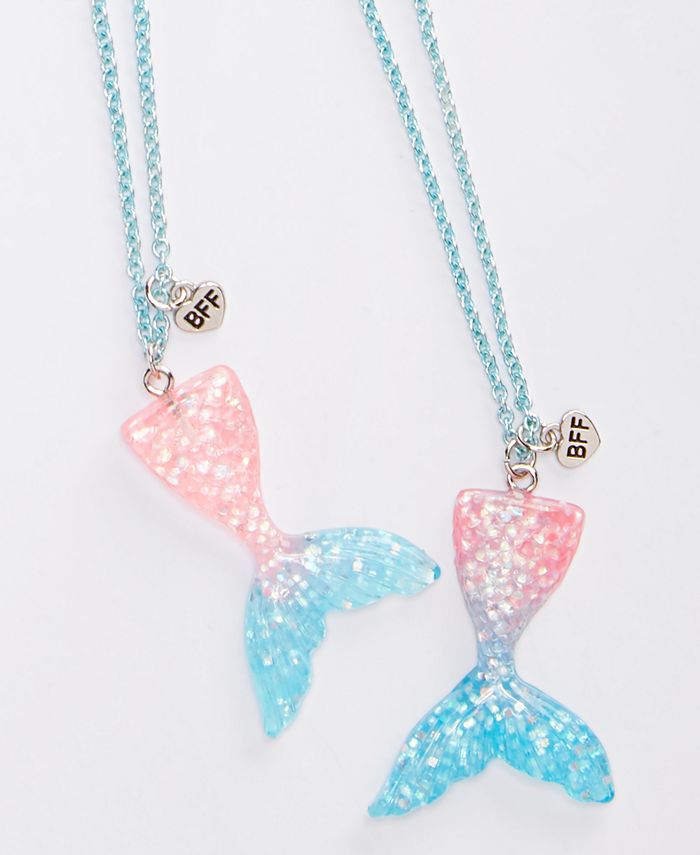 On the Verge Little & Big Girls 2-Pc. BFF Mermaid Necklaces Set - Macy's