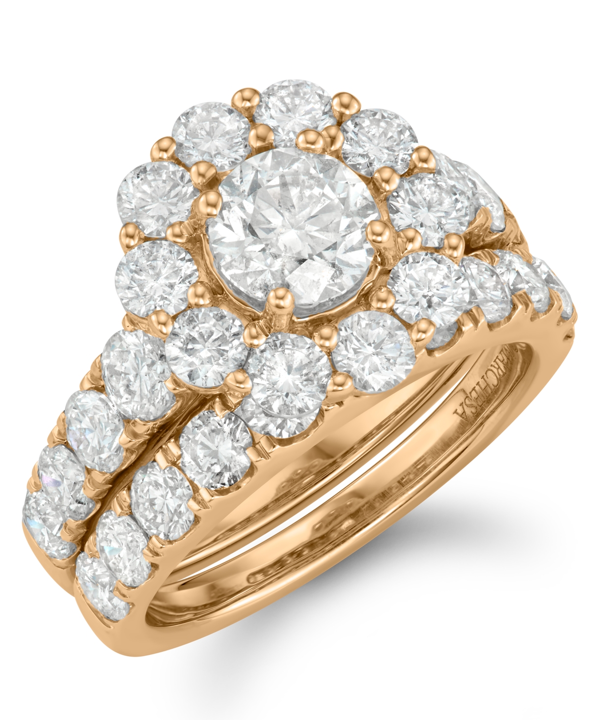 Click here for Certified Diamond Bridal Set (4 ct. t.w.) in 18k W... prices