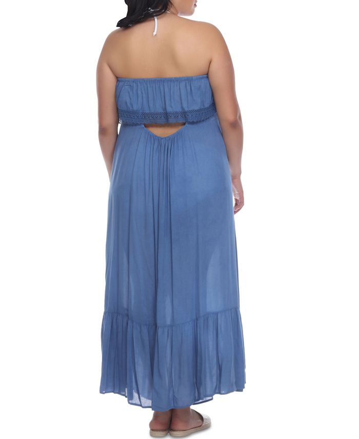 Raviya Plus Size Ruffled Cover-Up Dress - Macy's