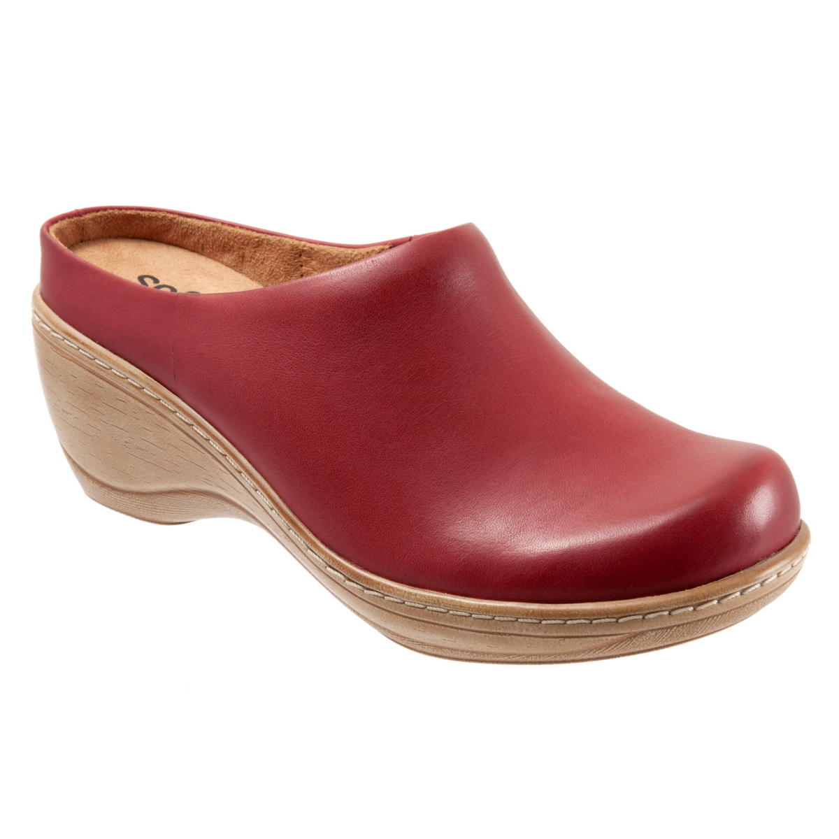 Click here for Softwalk Madison Clog - Dark red prices