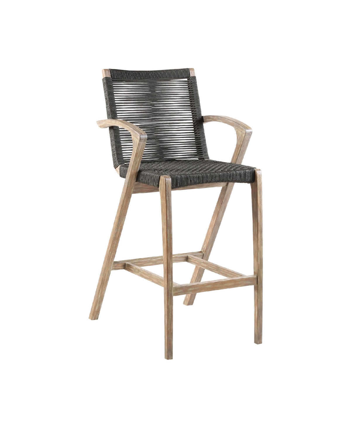 Click here for Brielle Outdoor Eucalyptus Wood and Rope Counter a... prices