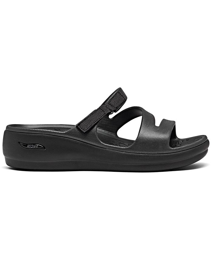 Skechers Women's Foamies: Arch Fit Ascend - Sweat Pea Slide Sandals ...