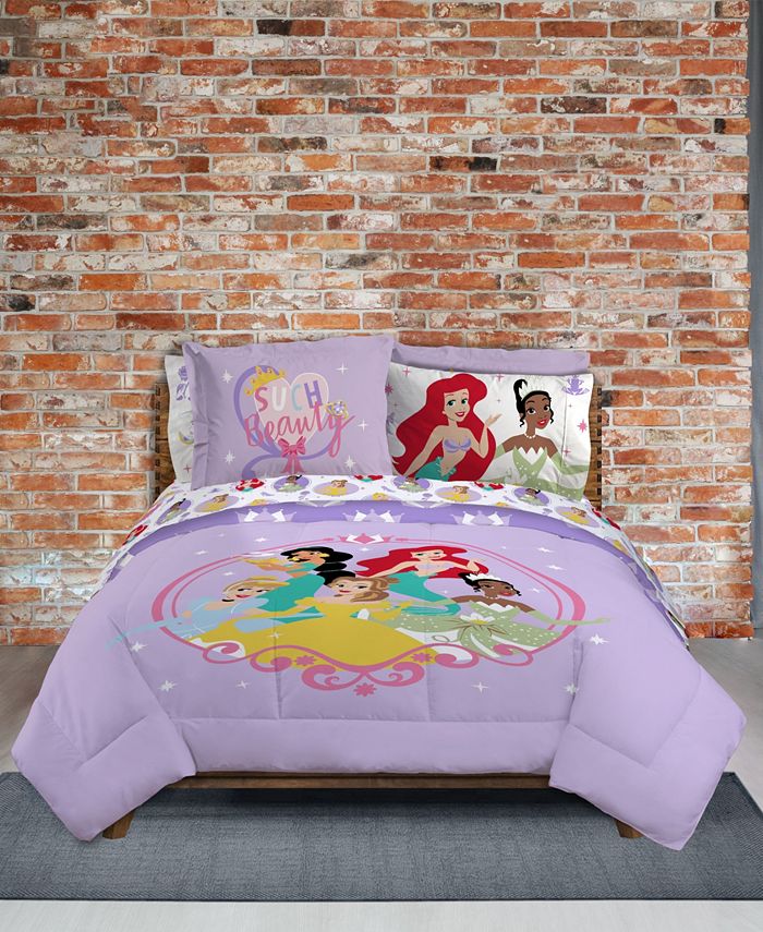 Disney CLOSEOUT! Princesses 8-Pc. Reversible Full Comforter Set ...