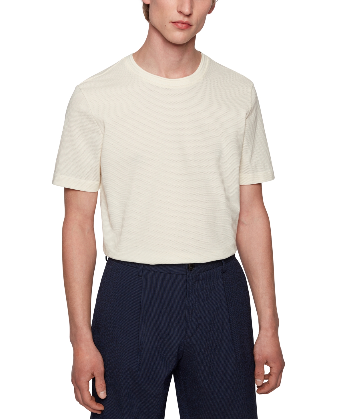 Click here for Boss by Hugo Boss Mens Bubble-Jacquard Structure T... prices