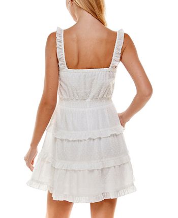 City Studios Juniors' Ruffled Fit & Flare Dress - Macy's