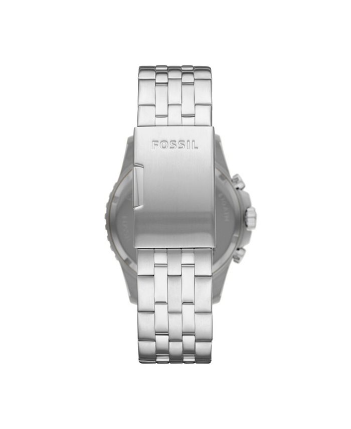 Fossil Men's FB-01 chronograph movement, stainless steel bracelet watch 42mm - Macy's