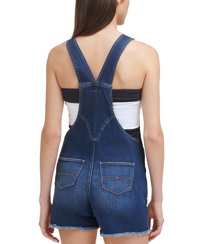 Tommy Jeans Zip-Front Denim Overalls - Macy's