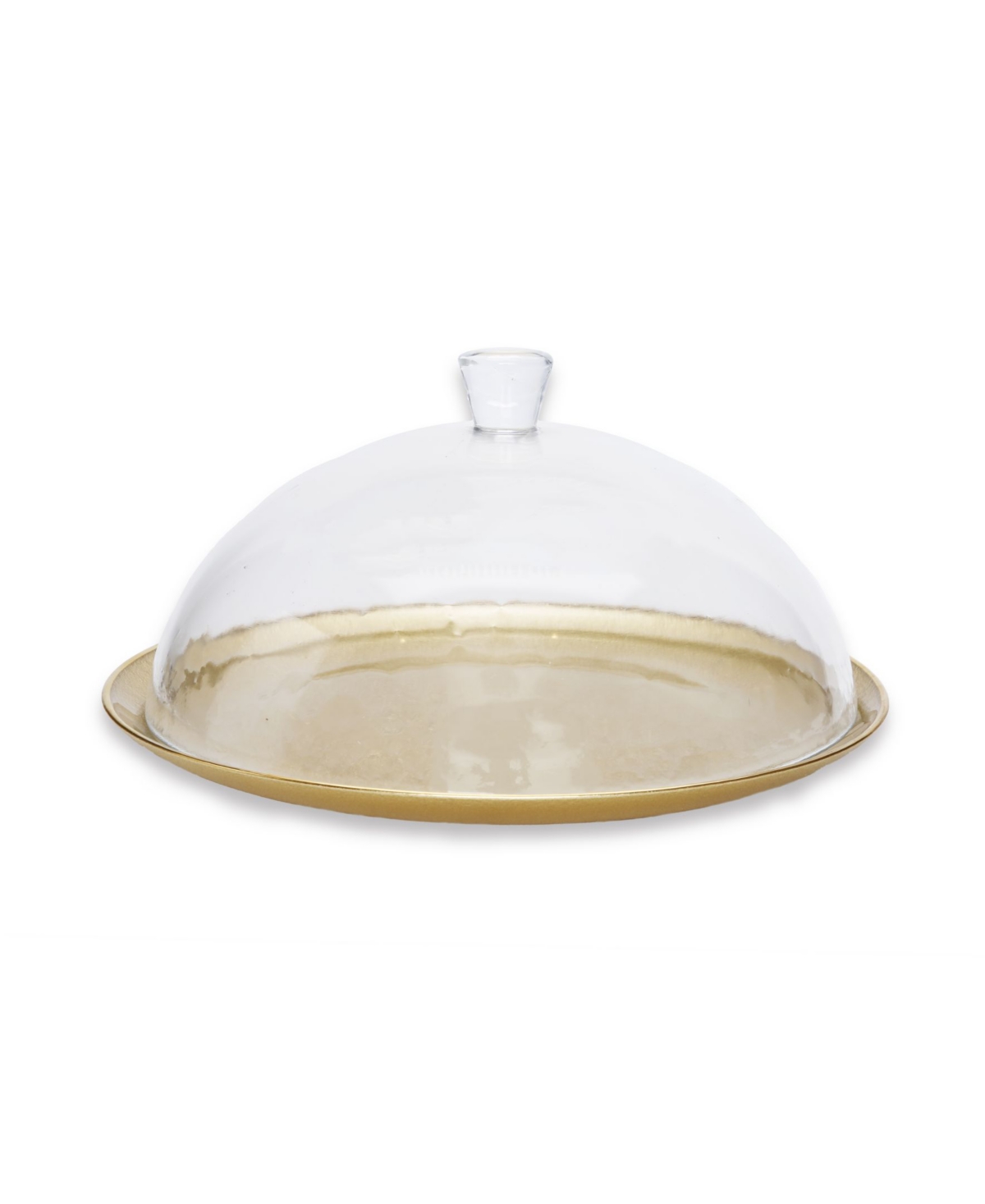Click here for 12 Cake Plate with Glass Dome - Gold-Tone prices