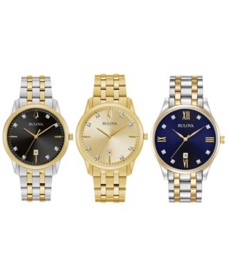 Bulova Men's Diamond-Accent Watch Collection - Macy's