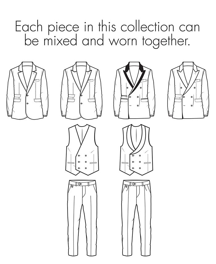 Tayion Collection Men's Classic-Fit Solid Black Suit Separates Jacket ...