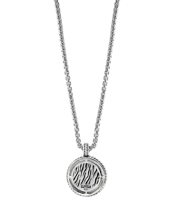 EFFY Collection EFFY® Men's Lapis Lazuli (14-1/2mm) Compass 22" Pendant ...
