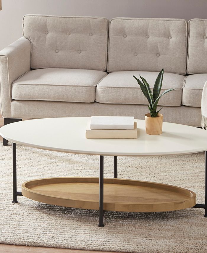 Madison Park Beaumont 2 Tier Oval Coffee Table - Macy's