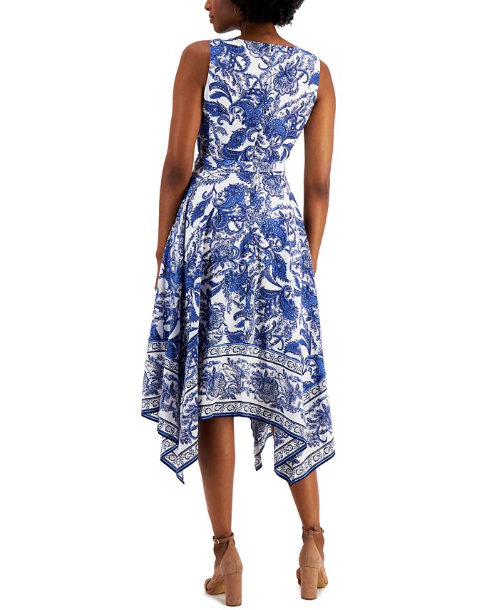 Jessica Howard Handkerchief-Hem Dress - Macy's