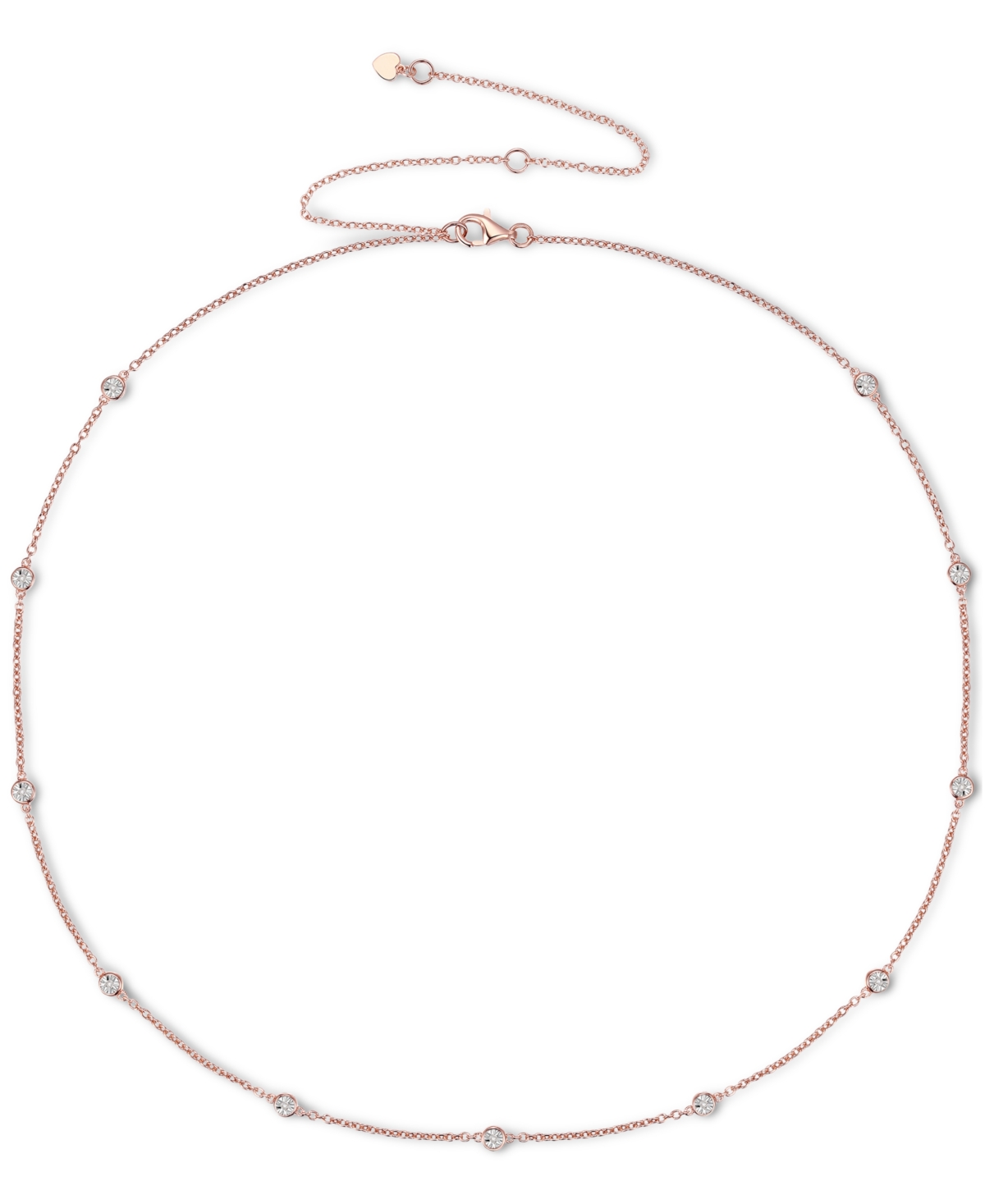 Click here for Diamond Bezel Necklace (1/10 ct. t.w.) in Sterling... prices