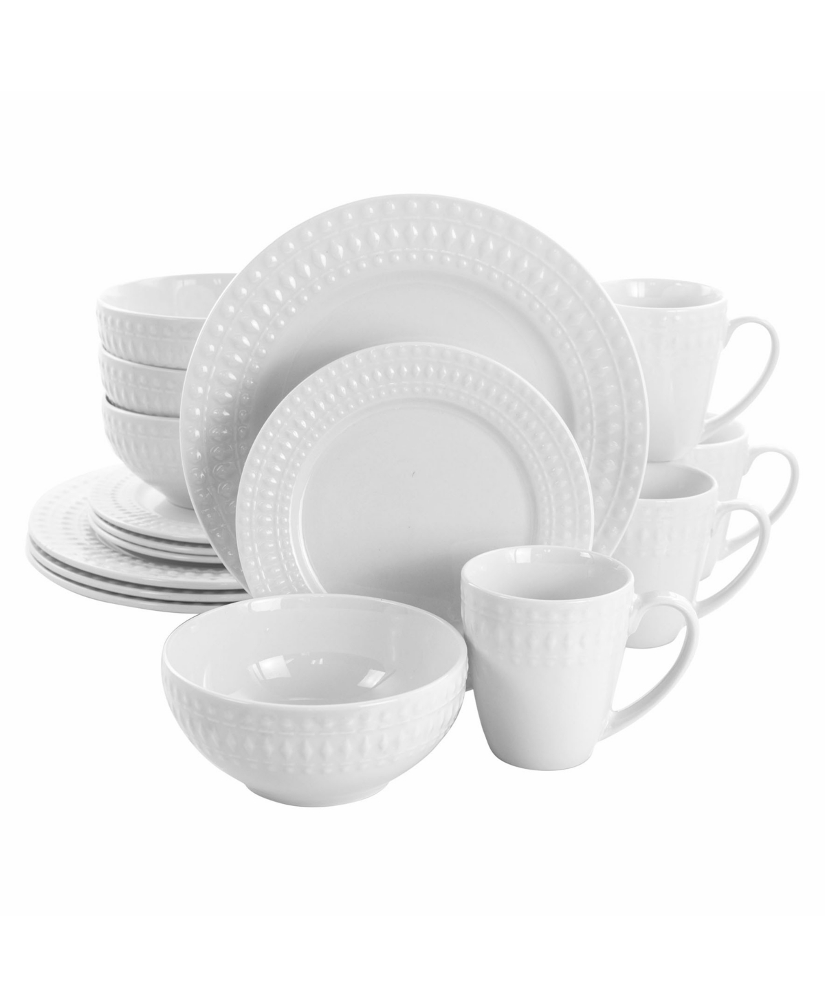 Click here for Elama Cara 16 Pc. Dinnerware Set  Service for 4 -... prices