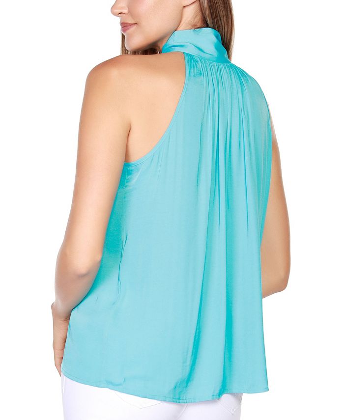 Belldini Black Label Petite Tie Neck Halter Top & Reviews - Tops ...