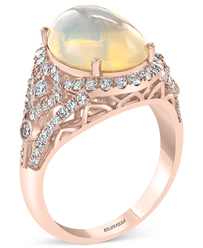 EFFY Collection EFFY® Ethiopian Opal (4-3/8 ct. t.w.) & Diamond (3/4 ct ...