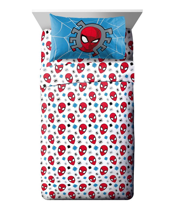 Spider-Man Spidey Faces Full Bed Set, 5 Pieces - Macy's