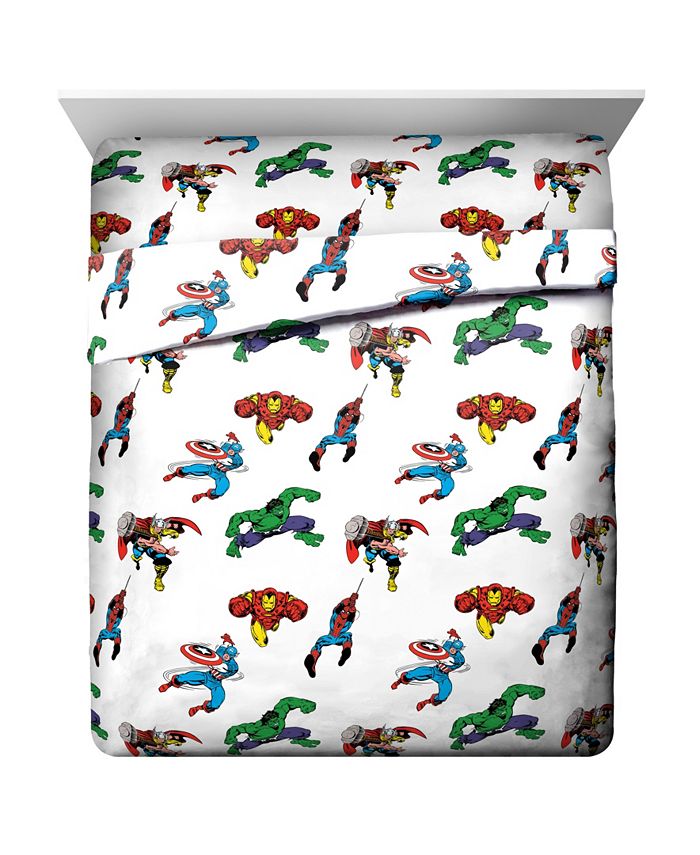 Avengers Comic Cool Queen Bed Set, 5 Pieces - Macy's