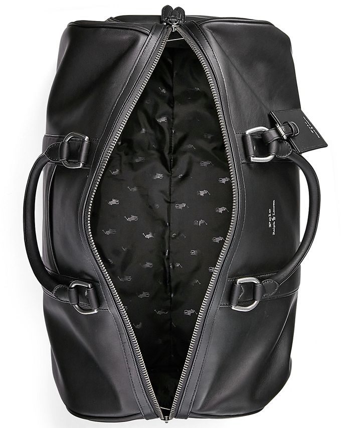Polo Ralph Lauren Mens Smooth Leather Duffel Macys