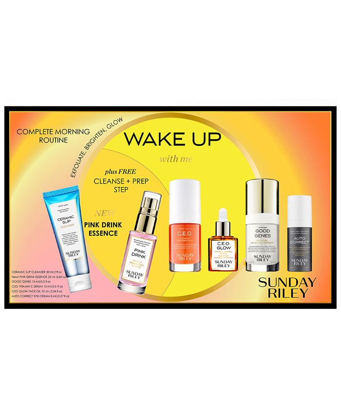 Sunday Riley 6-Pc. Wake Up With Me Complete Brightening Morning Routine ...