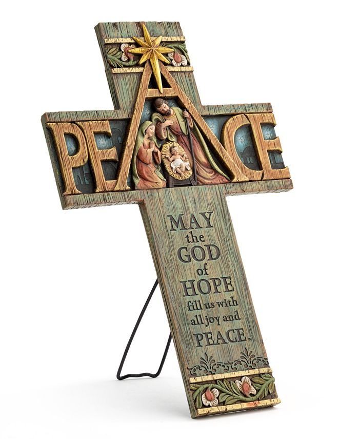 Napco Verdigris Peace Cross - Macy's