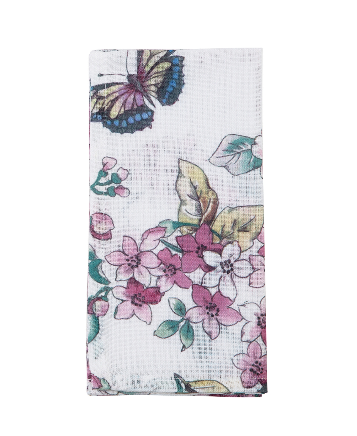 Click here for Butterfly Meadow Floral Napkin - White Multi prices
