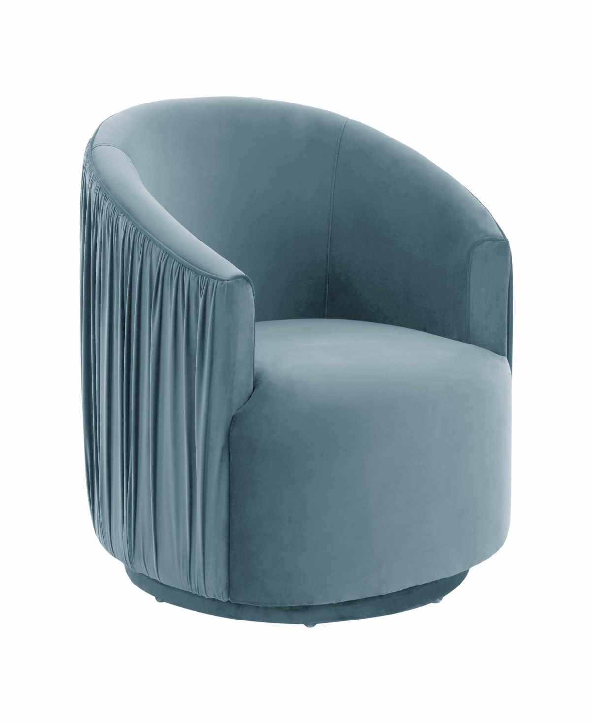 Click here for London Pleated Swivel Chair - Blue prices