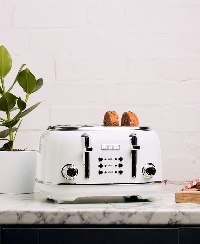 Haden Heritage 4-Slice, Wide Slot Toaster with Removable Crumb Tray ...