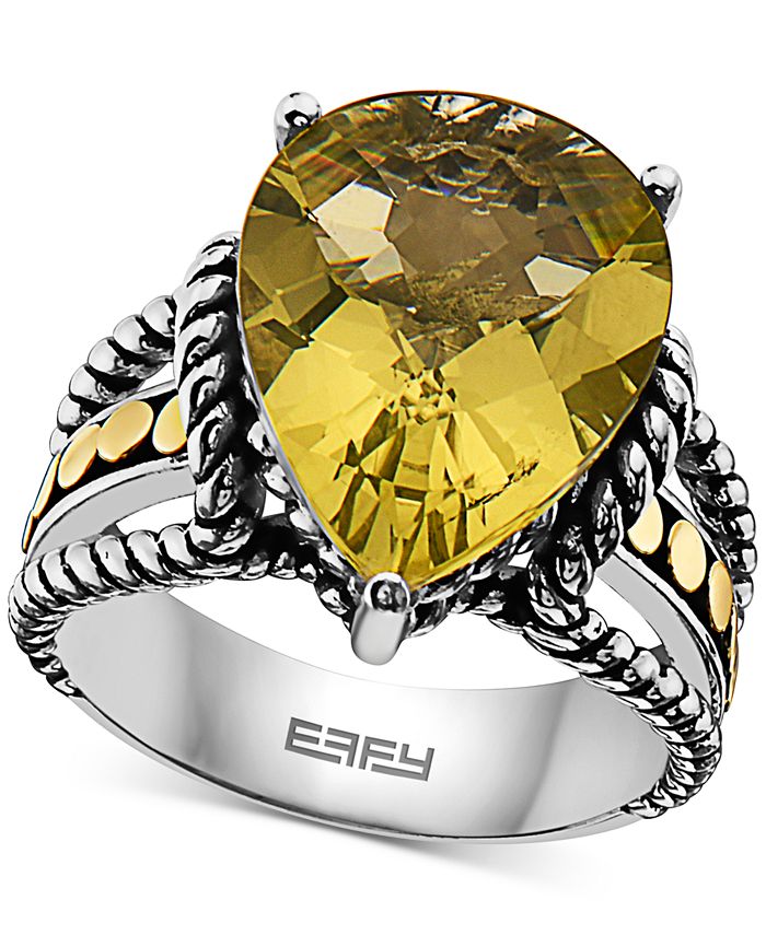 EFFY Collection EFFY® Lemon Quartz Statement Ring (6-5/8 ct. t.w.) in ...
