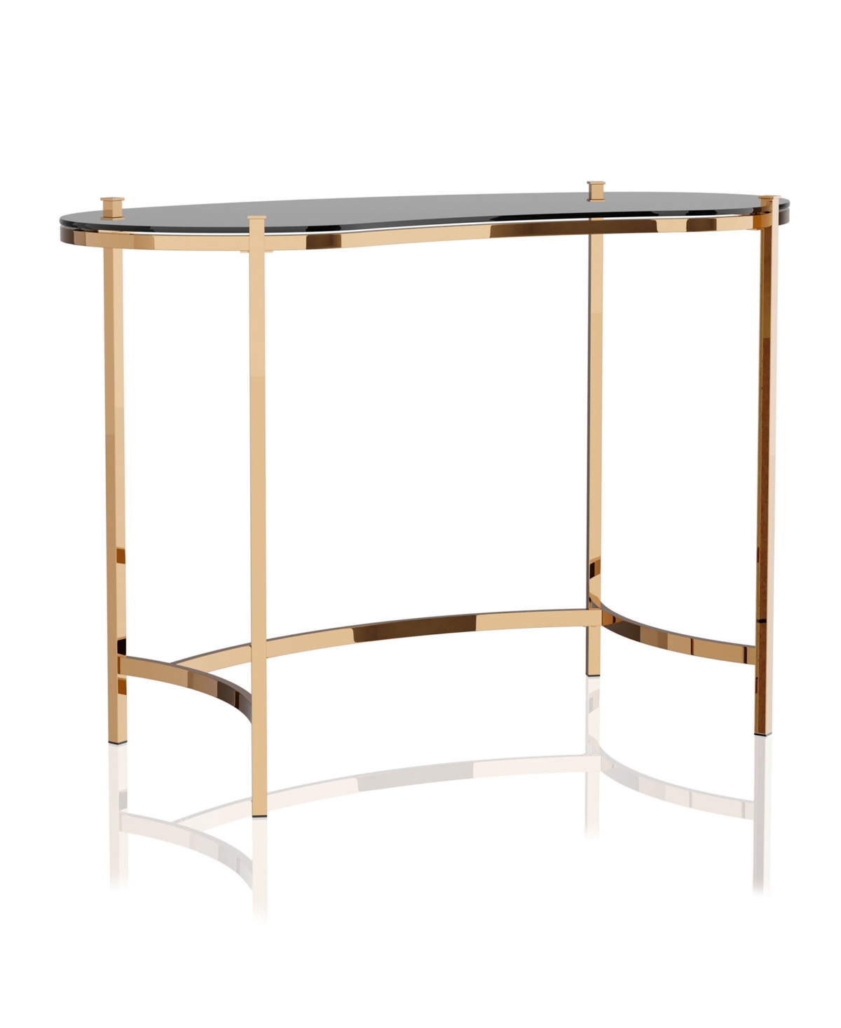 Click here for Havford Glass Top Console Table - Gold-Tone prices