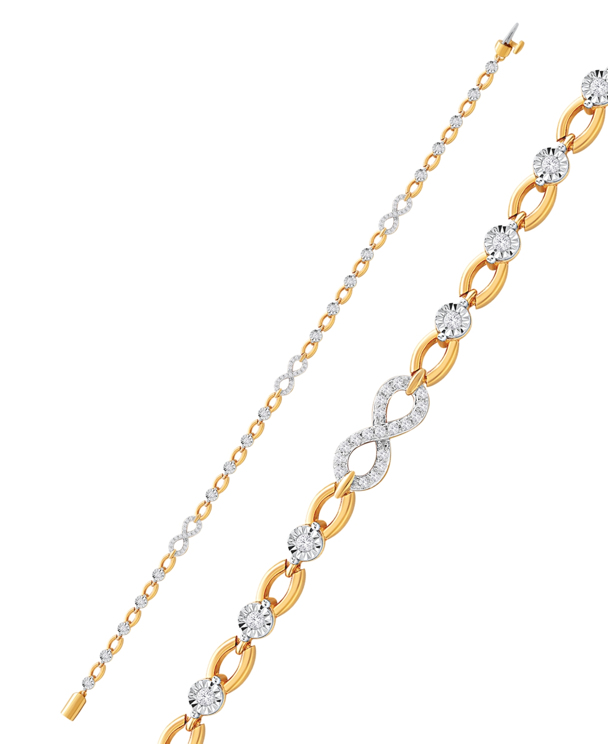 Click here for Diamond Infinity Open Link Bracelet (1/2 ct. t.w.)... prices