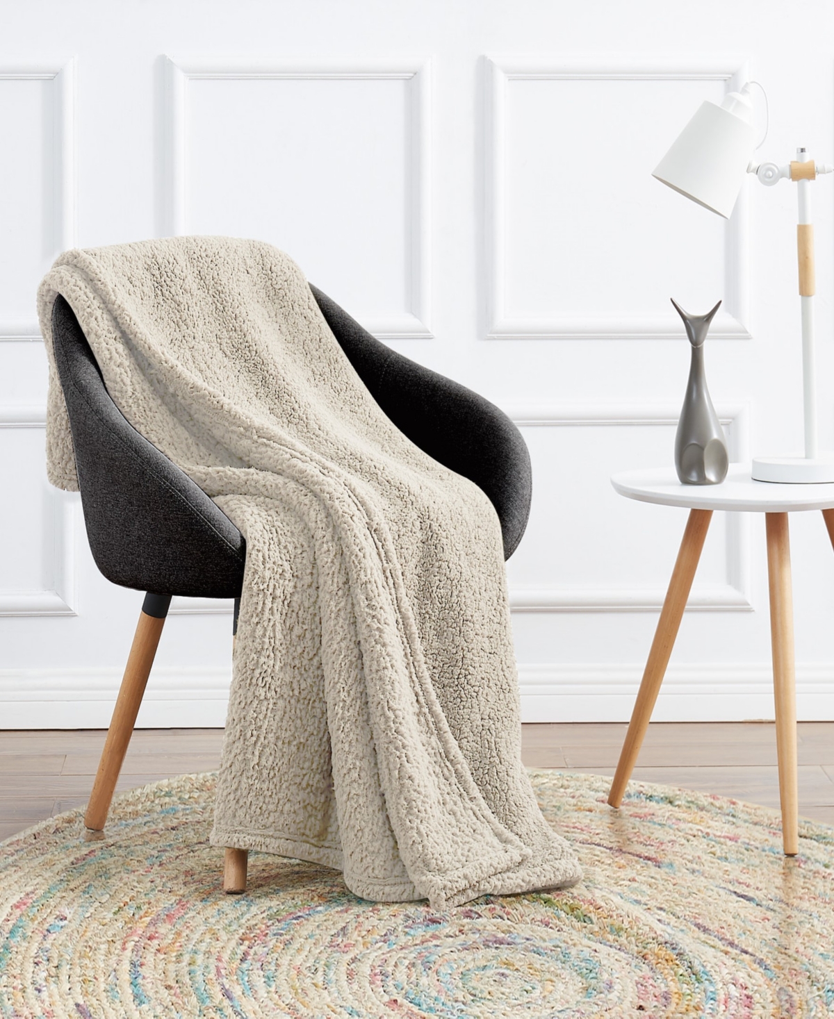 Click here for My World Cloud Sherpa Throw  50 x 60 - Ivory prices