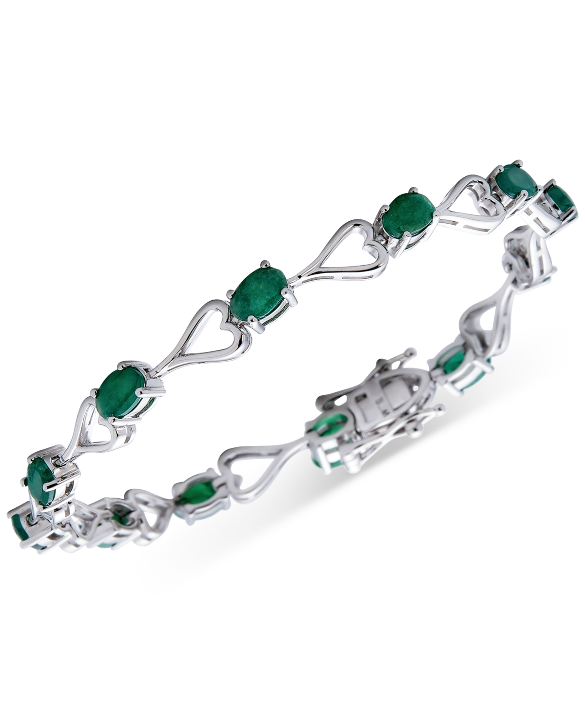 Click here for Ruby Heart Link Bracelet (6 ct. t.w.) in Sterling... prices