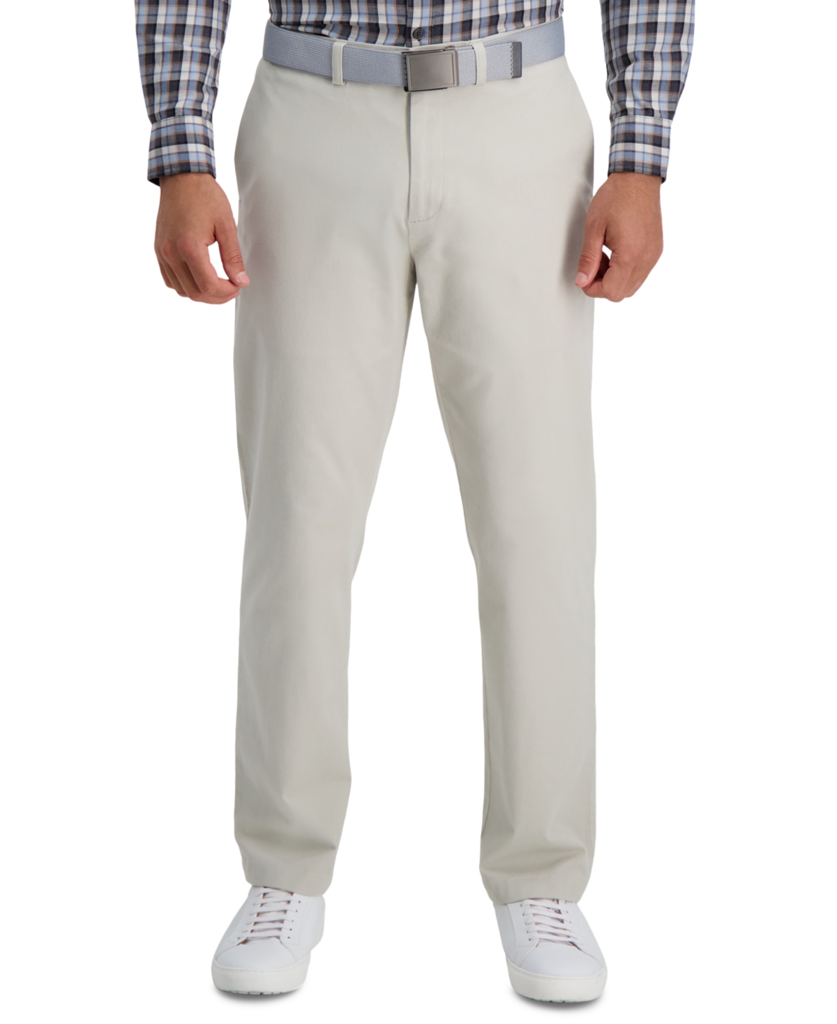 Haggar Mens Straight Fit Soft Chino Premium Dress Pant - String