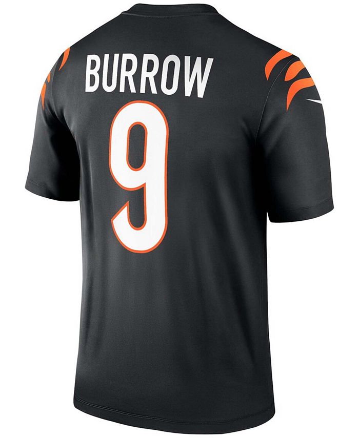 Nike Men's Joe Burrow Black Cincinnati Bengals Legend Jersey - Macy's
