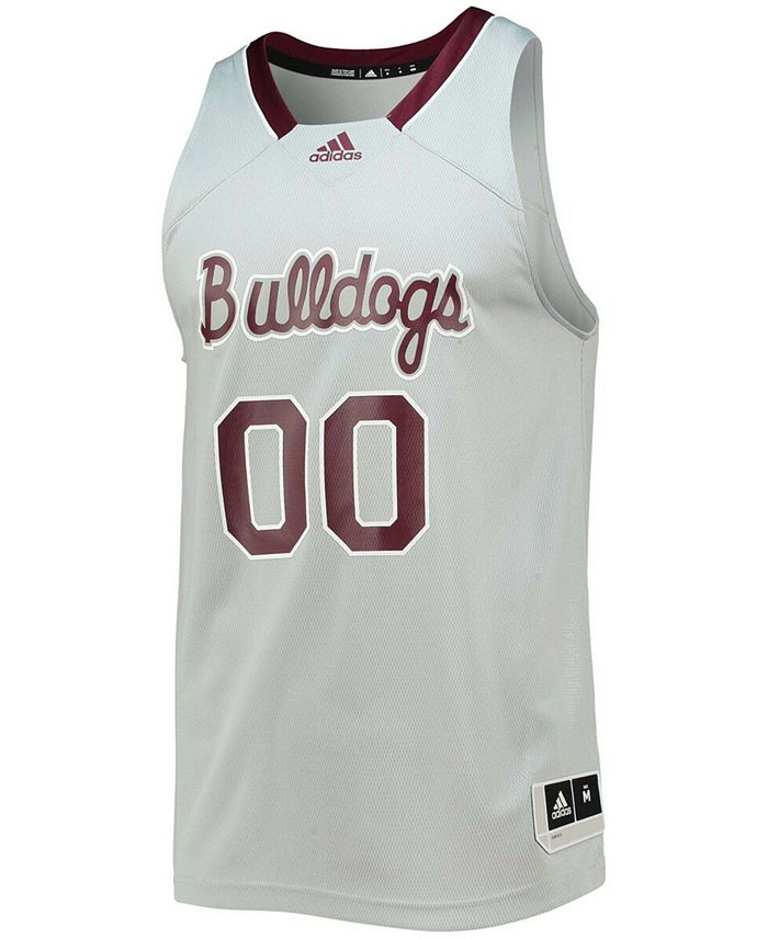 adidas Men's #00 Gray Mississippi State Bulldogs Reverse Retro Jersey ...