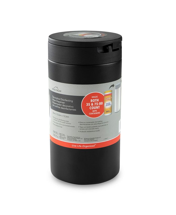 Spectrum Diversified Decorative Disinfecting Wipe Dispenser for Home ...