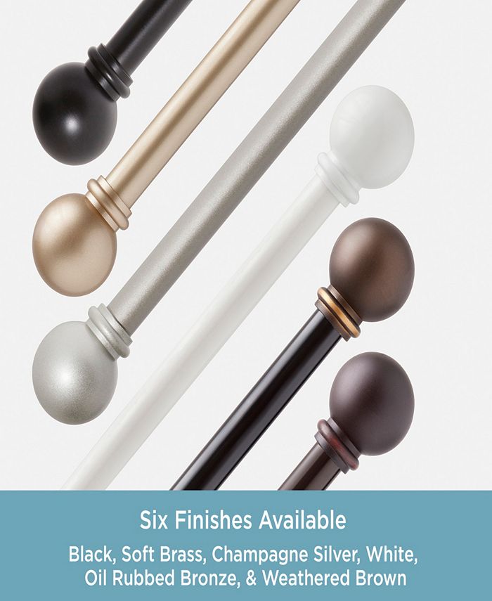 Kenney Alanis Standard Decorative Window Curtain Rod, 48" x 86" - Macy's