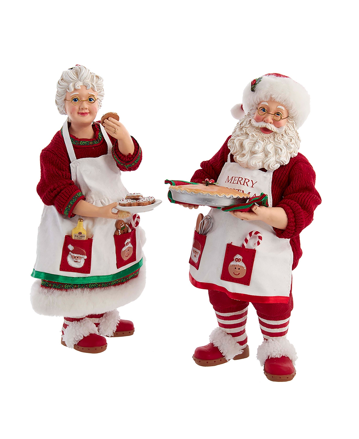 Click here for Kurt Adler Fabriche Mr. and Mrs. Santa Figurines... prices