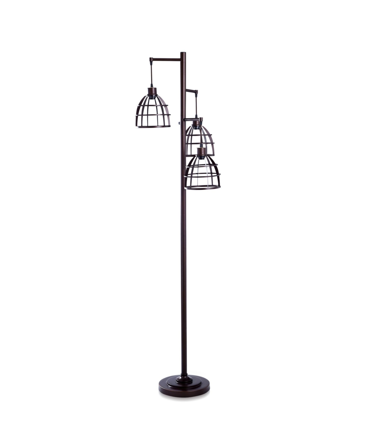 Click here for Niki 3 Tier Metal Caged Floor Lamp - Black prices