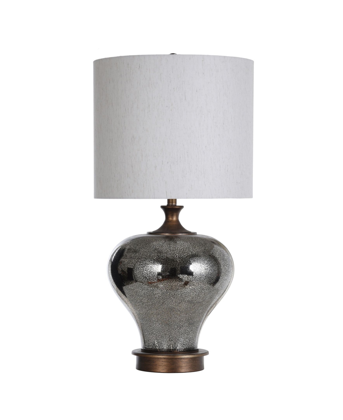 Click here for Mercury Glass Body Table Lamp - White prices